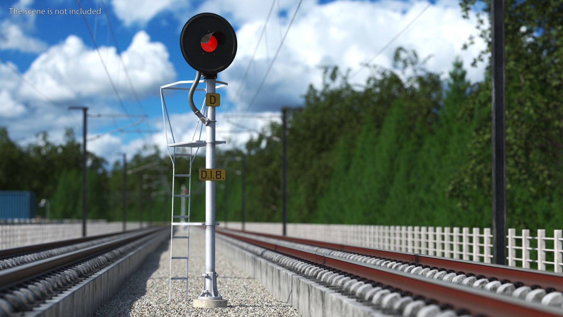 3D Railroad Signal Single Model - TurboSquid 2035549