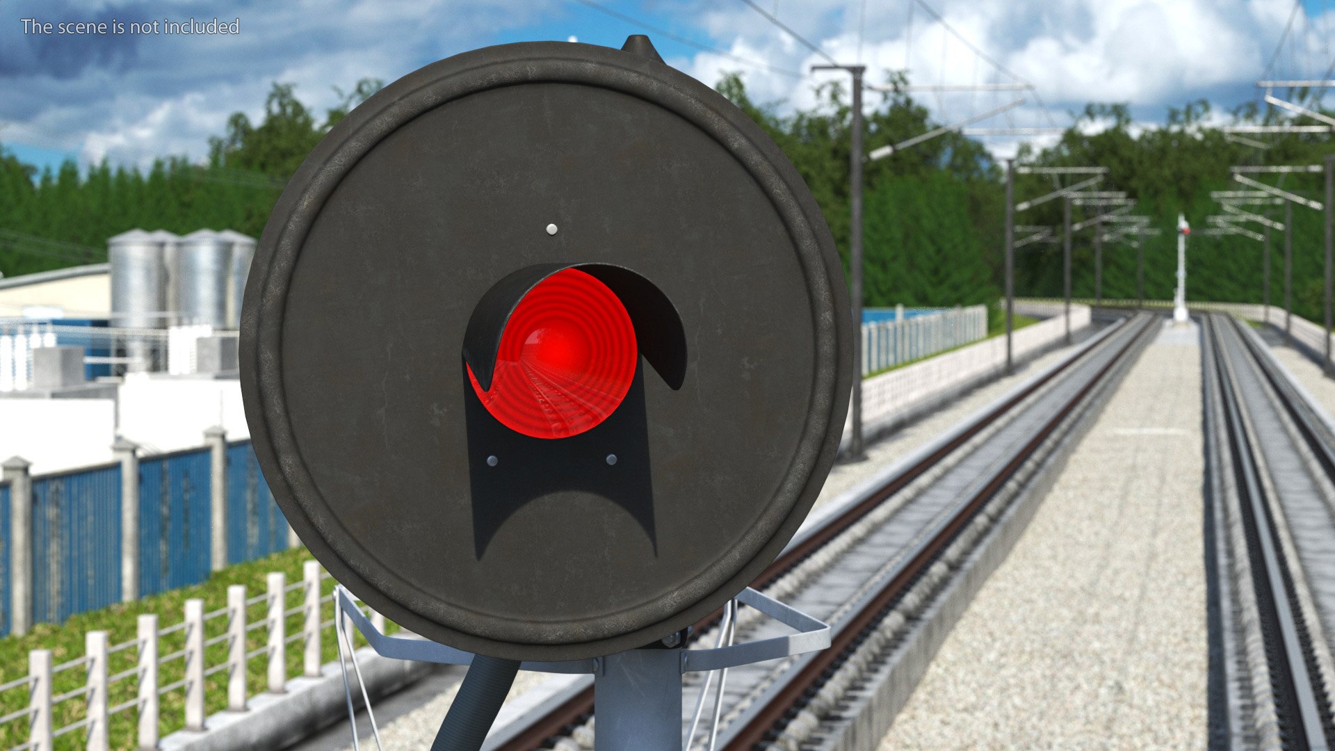 3D Railroad Signal Single Model - TurboSquid 2035549