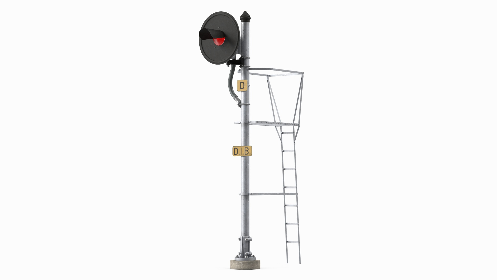 3D Railroad Signal Single Model - TurboSquid 2035549