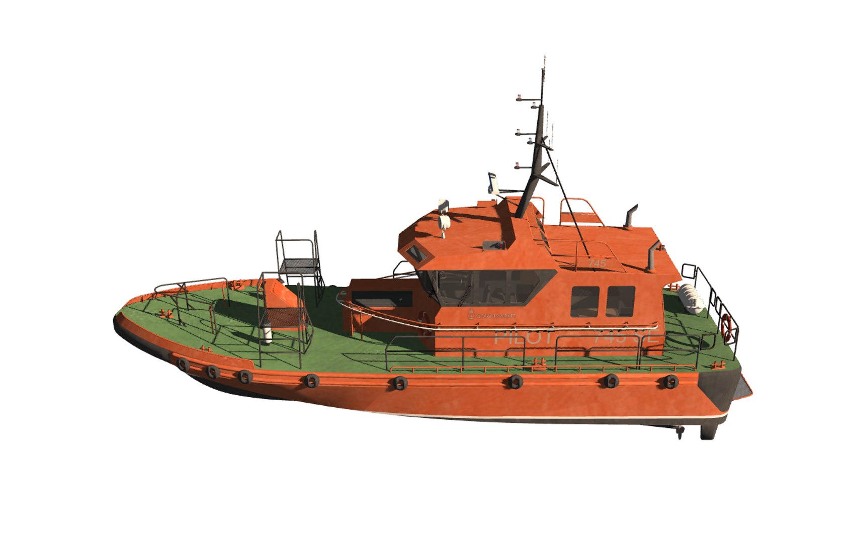 Pilot Boat 3D Model - TurboSquid 1630773