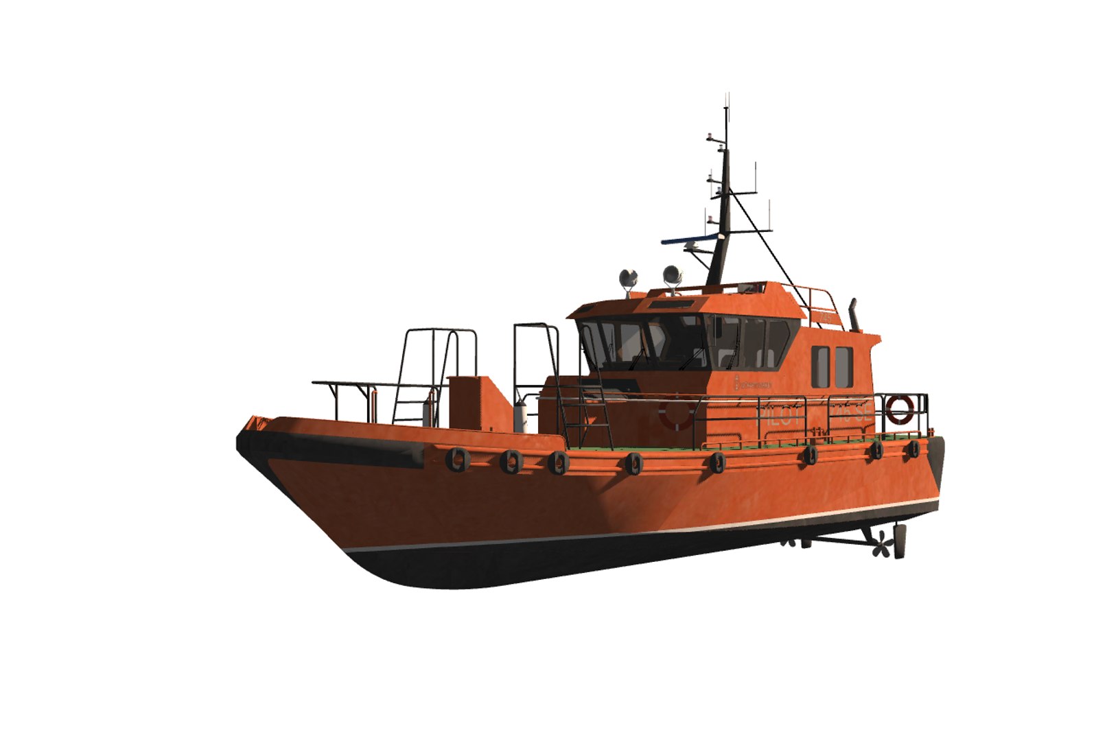 Pilot Boat 3D Model - TurboSquid 1630773