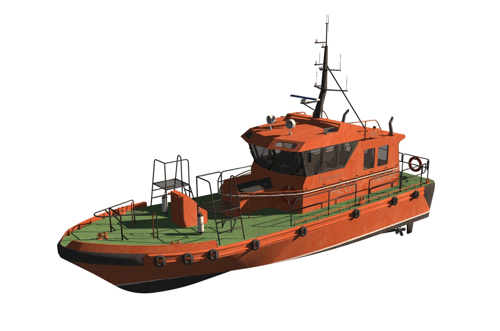 Pilot Boat 3D Model - TurboSquid 1630773