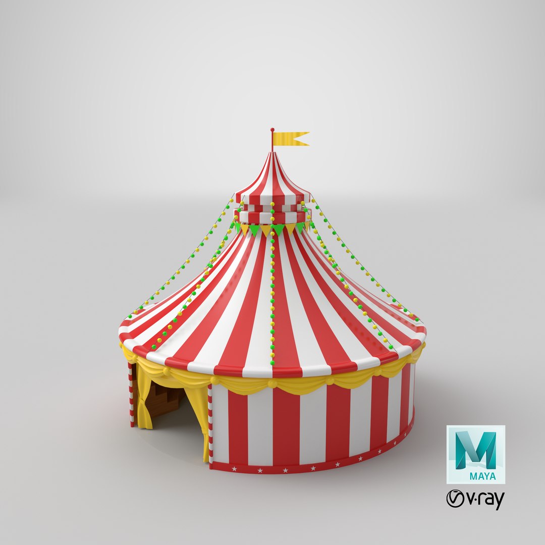 3D Model Circus Tent 05 - TurboSquid 2080401