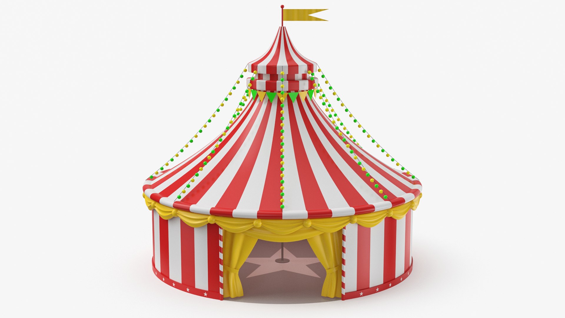 3D Model Circus Tent 05 - TurboSquid 2080401