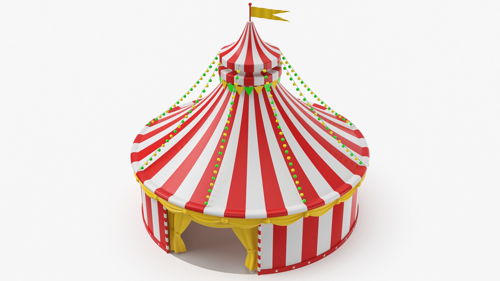 3D Model Circus Tent 05 - TurboSquid 2080401