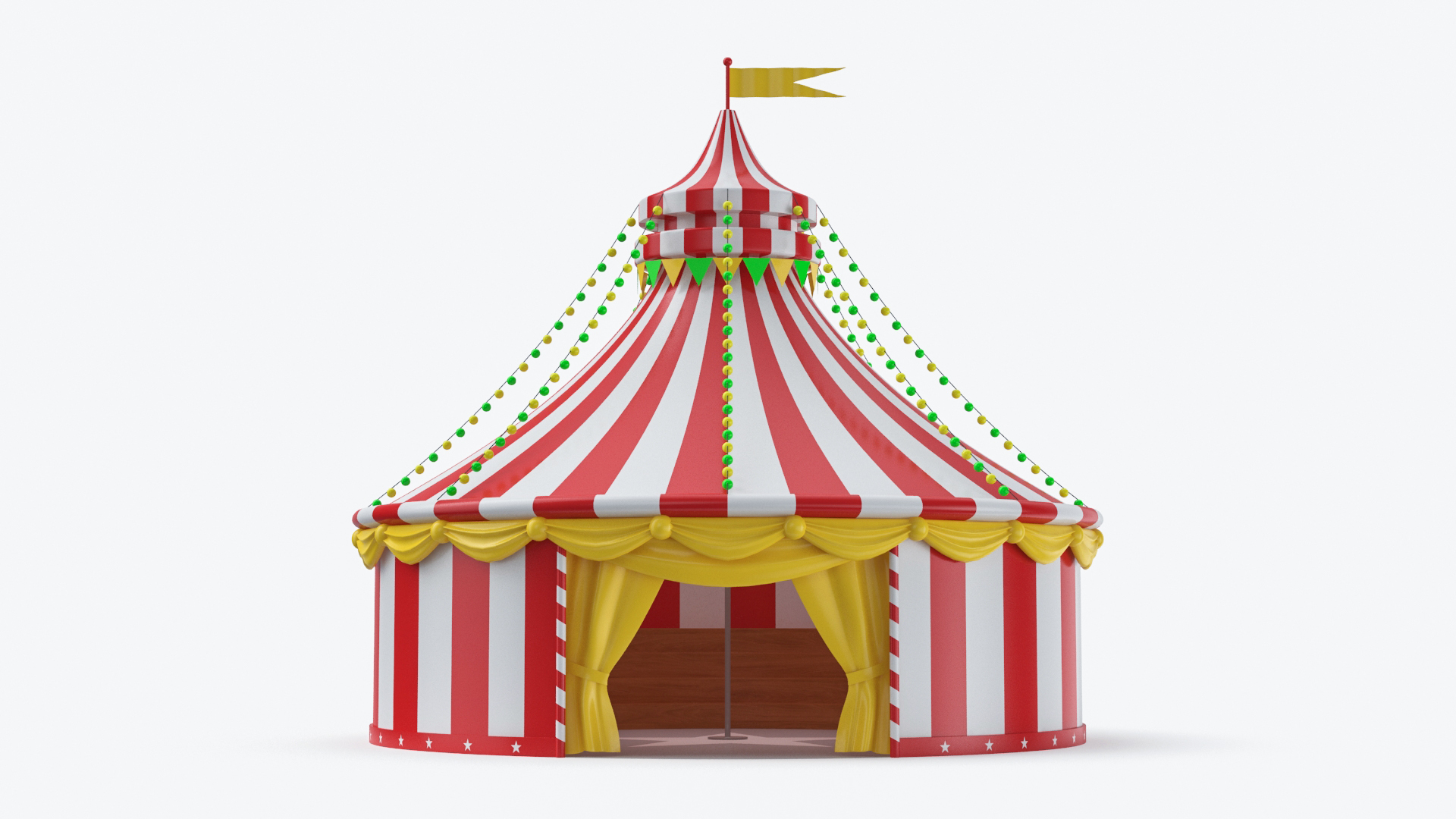 3D Model Circus Tent 05 - TurboSquid 2080401