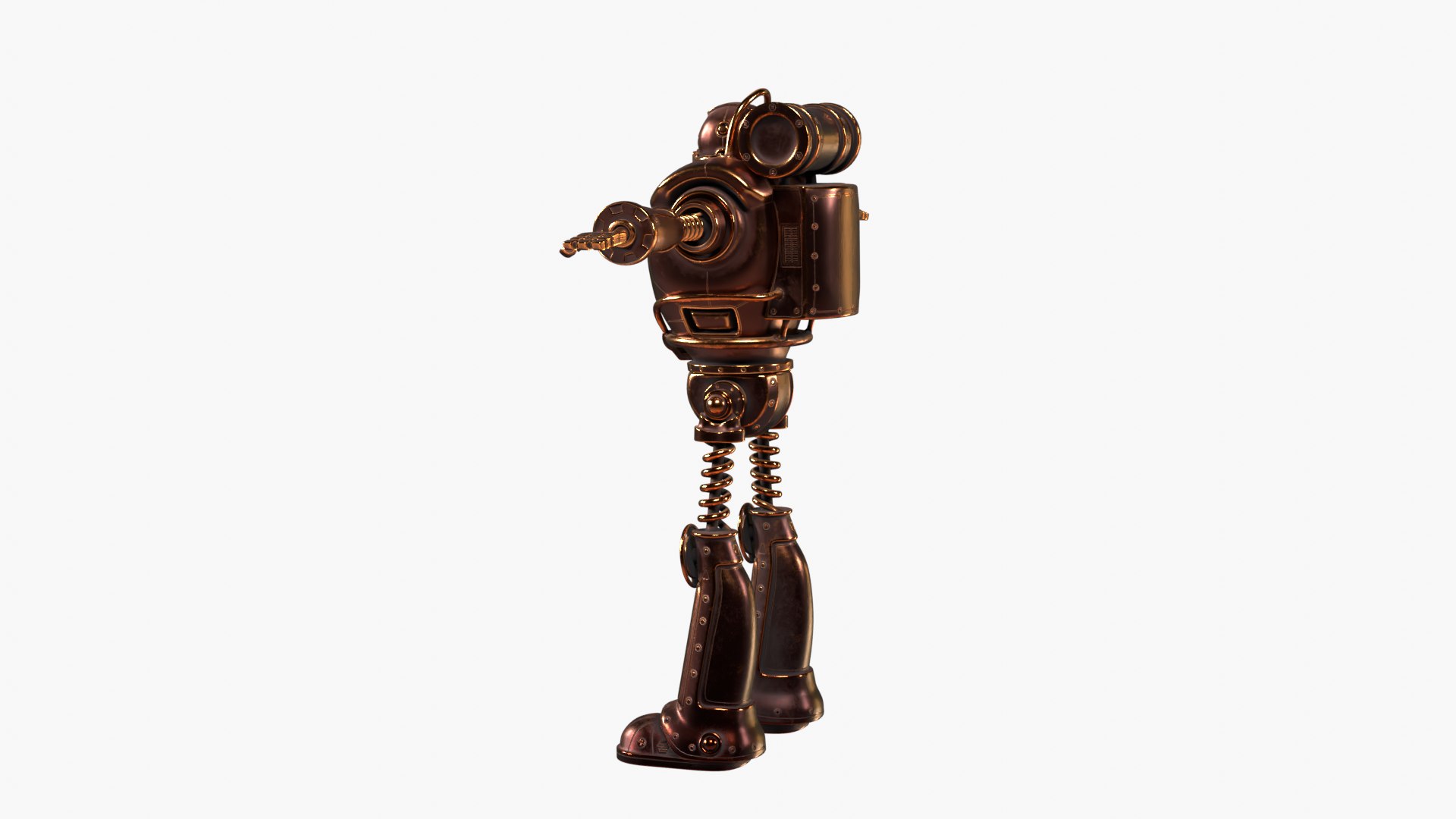 3D Model Steampunk Robot Rigged - TurboSquid 2277126