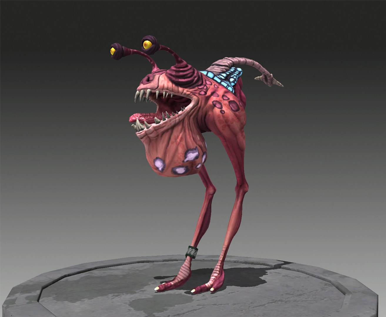 3d Ma Fully Rigged Creature Scene Files