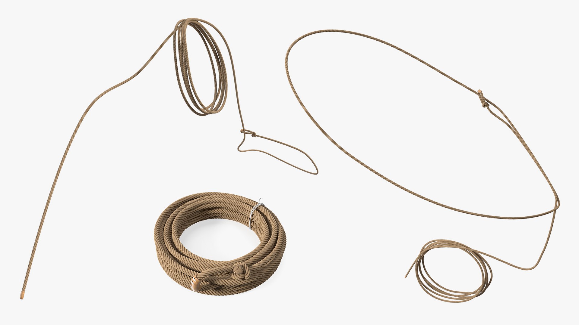 Lasso Ropes Collection 3D - TurboSquid 2174278