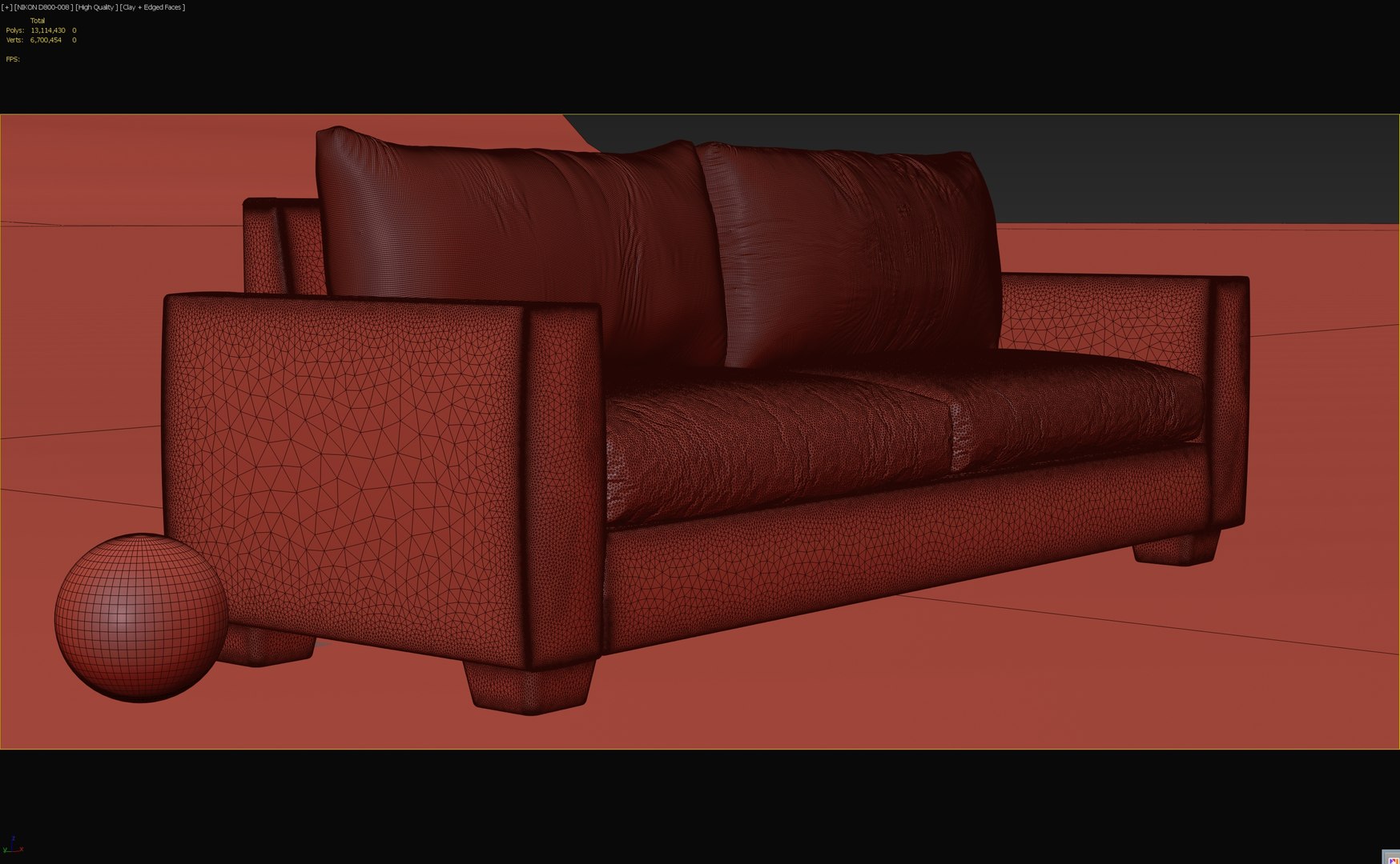 NORDSK STEPHANIC 2-SEATER DESIGNER SOFA COUCH 2024 FBX 3D Model ...