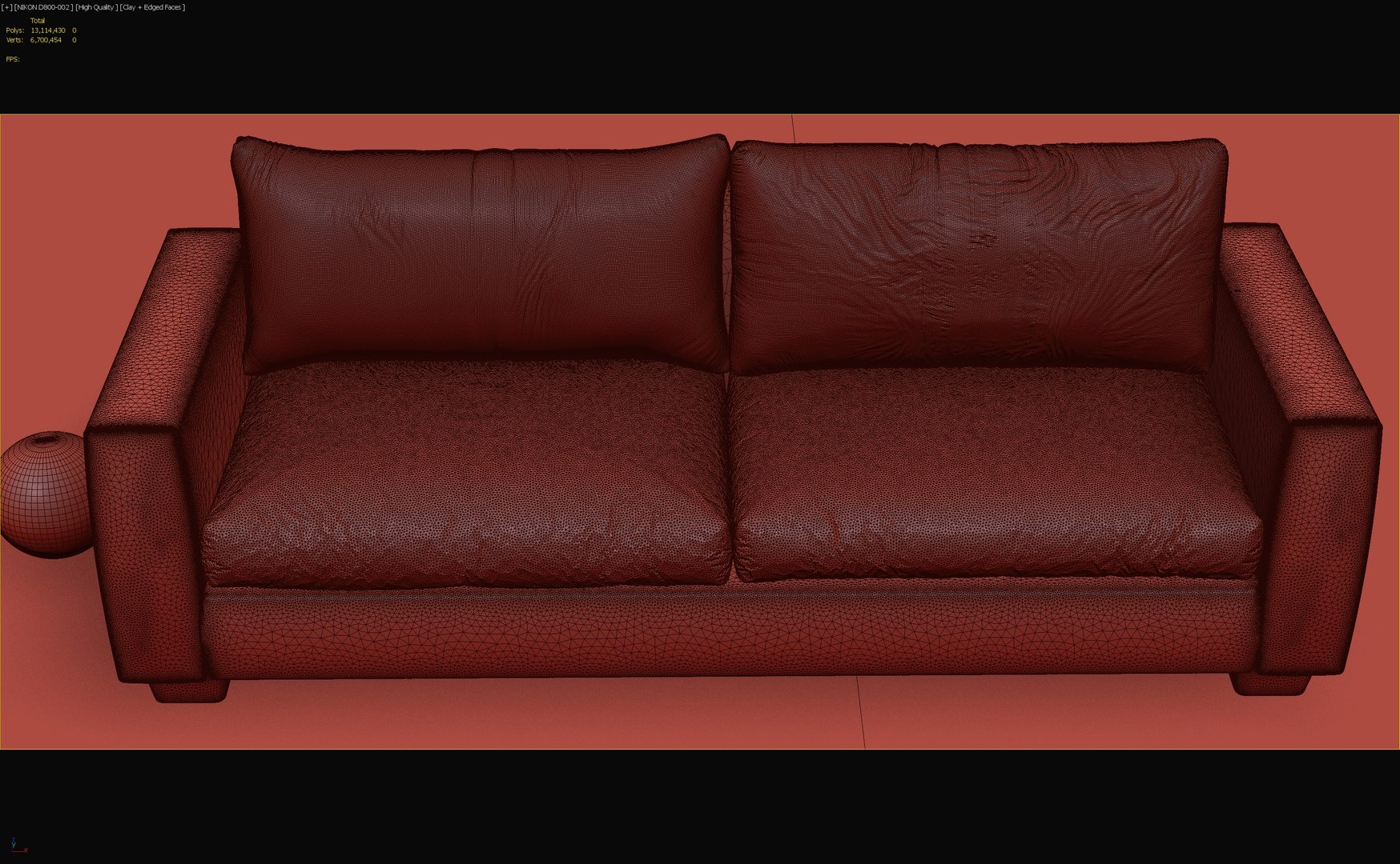NORDSK STEPHANIC 2-SEATER DESIGNER SOFA COUCH 2024 FBX 3D Model ...