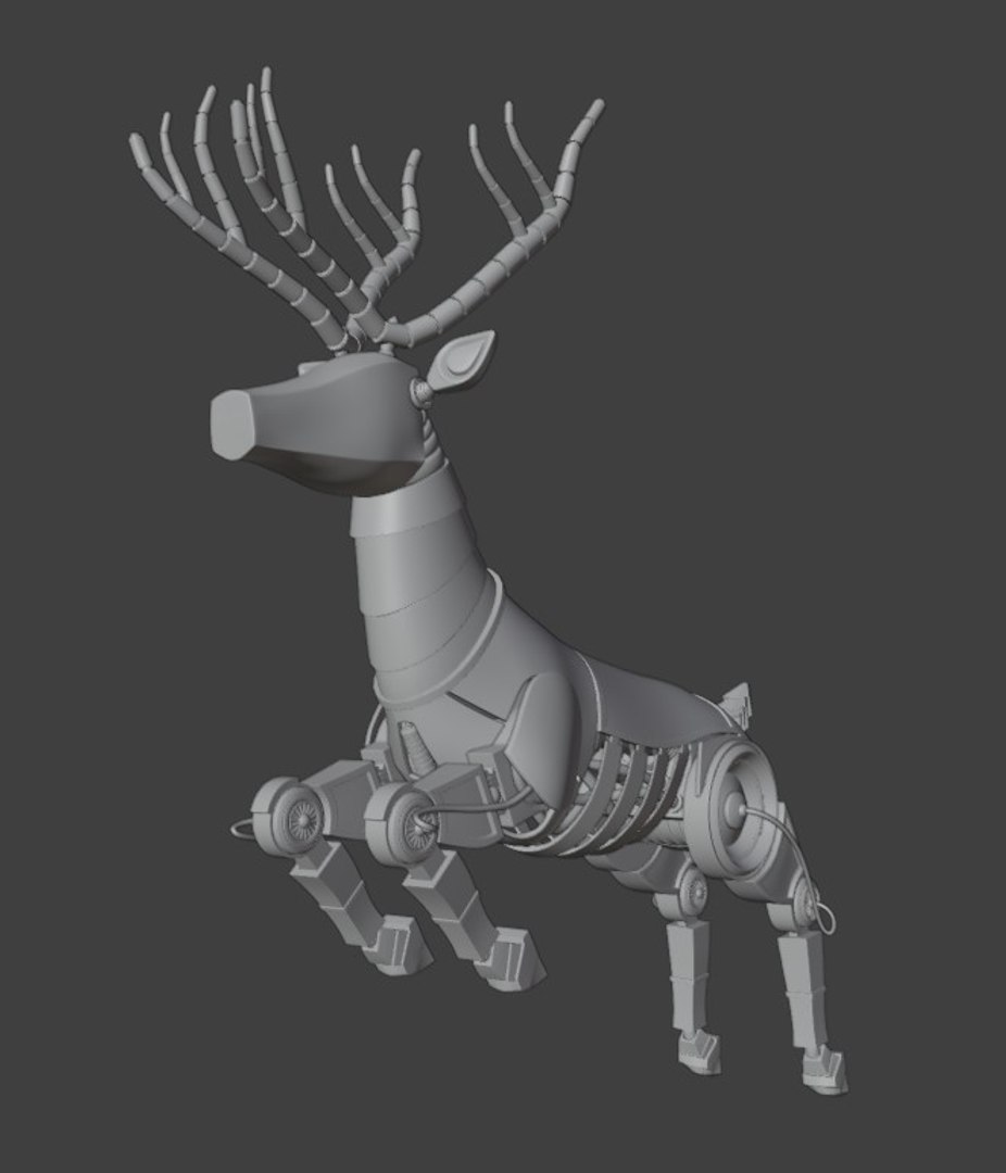3D Robotic Reindeer Model - TurboSquid 2222121