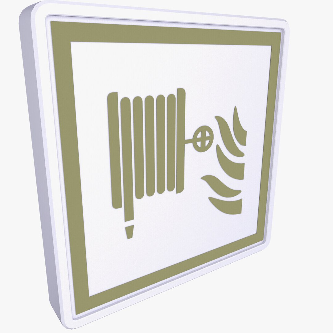Fire Protection Signs V1 3D Model - TurboSquid 2425249