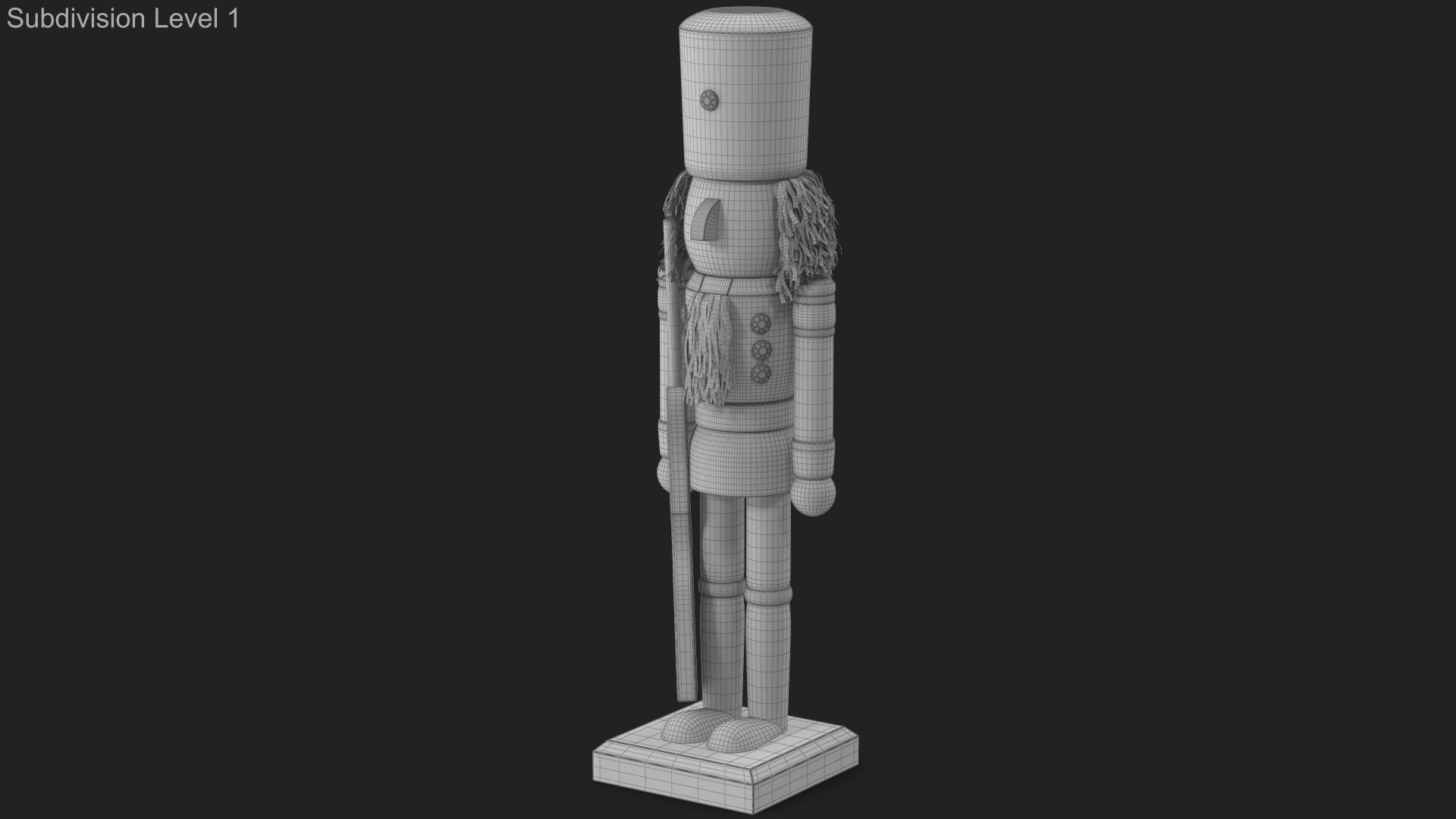 Christmas Nutcracker 3 With Black Fur 3D Model - TurboSquid 2278495