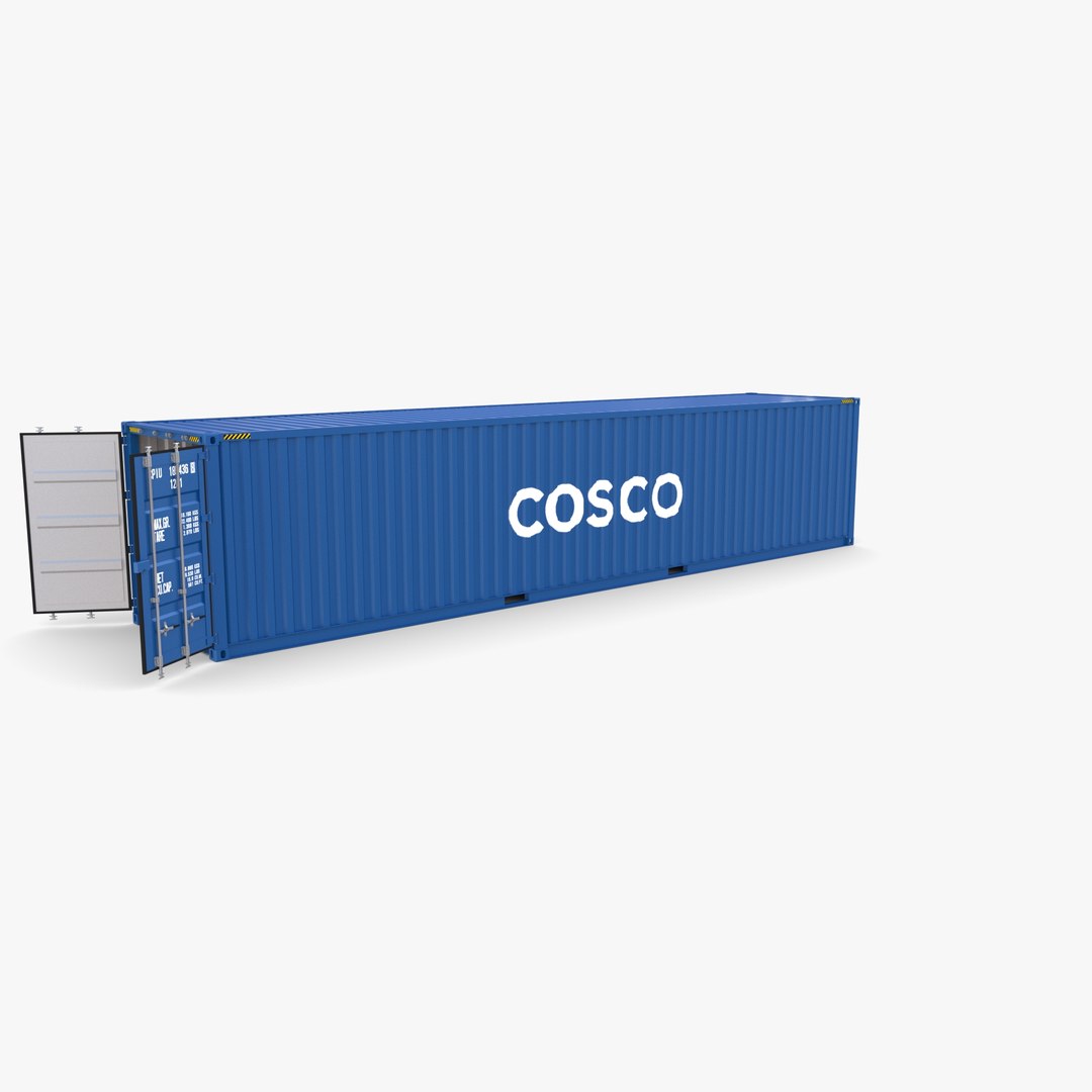 40ft Shipping Container Cosco v1 3D model - TurboSquid 1775322
