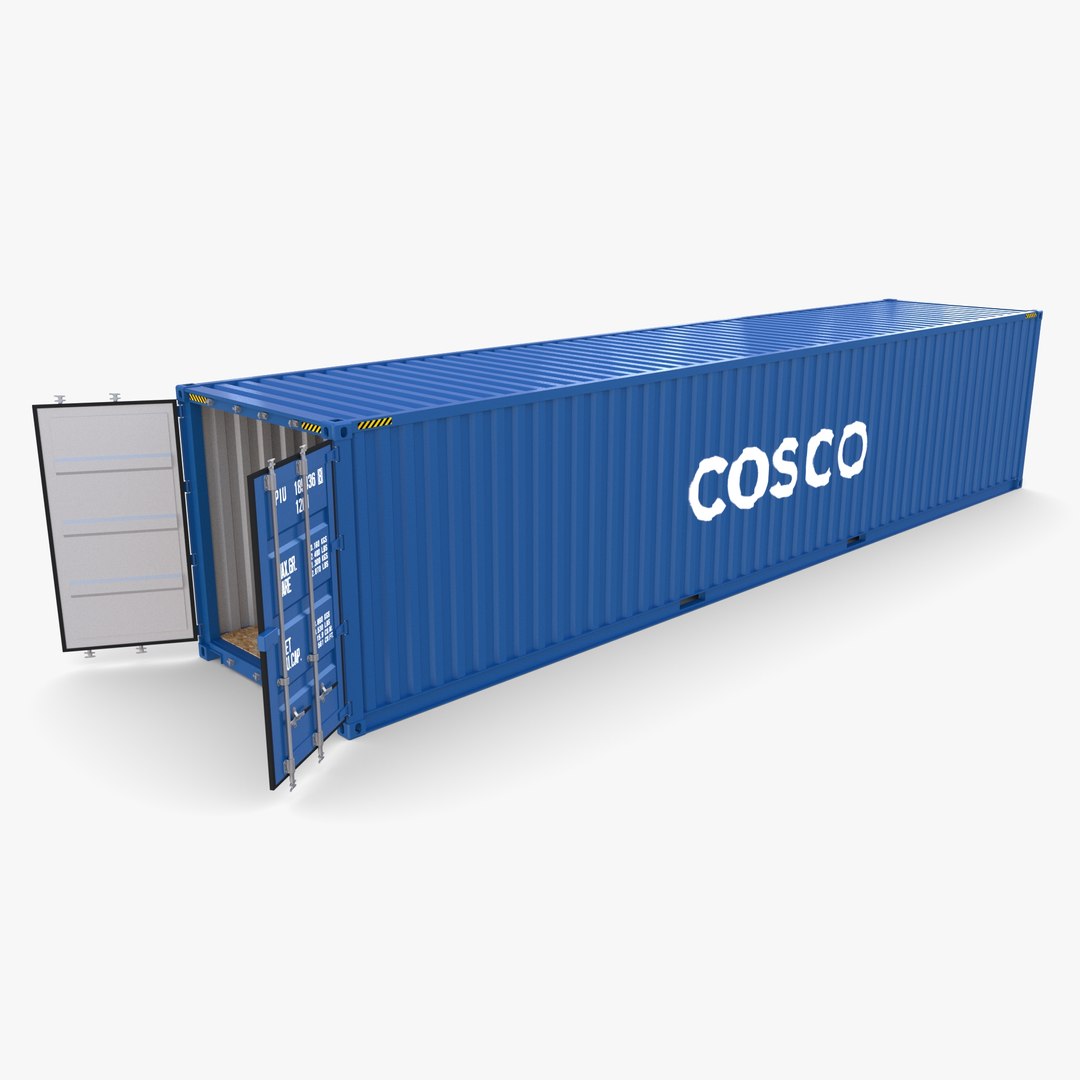 40ft Shipping Container Cosco v1 3D model - TurboSquid 1775322