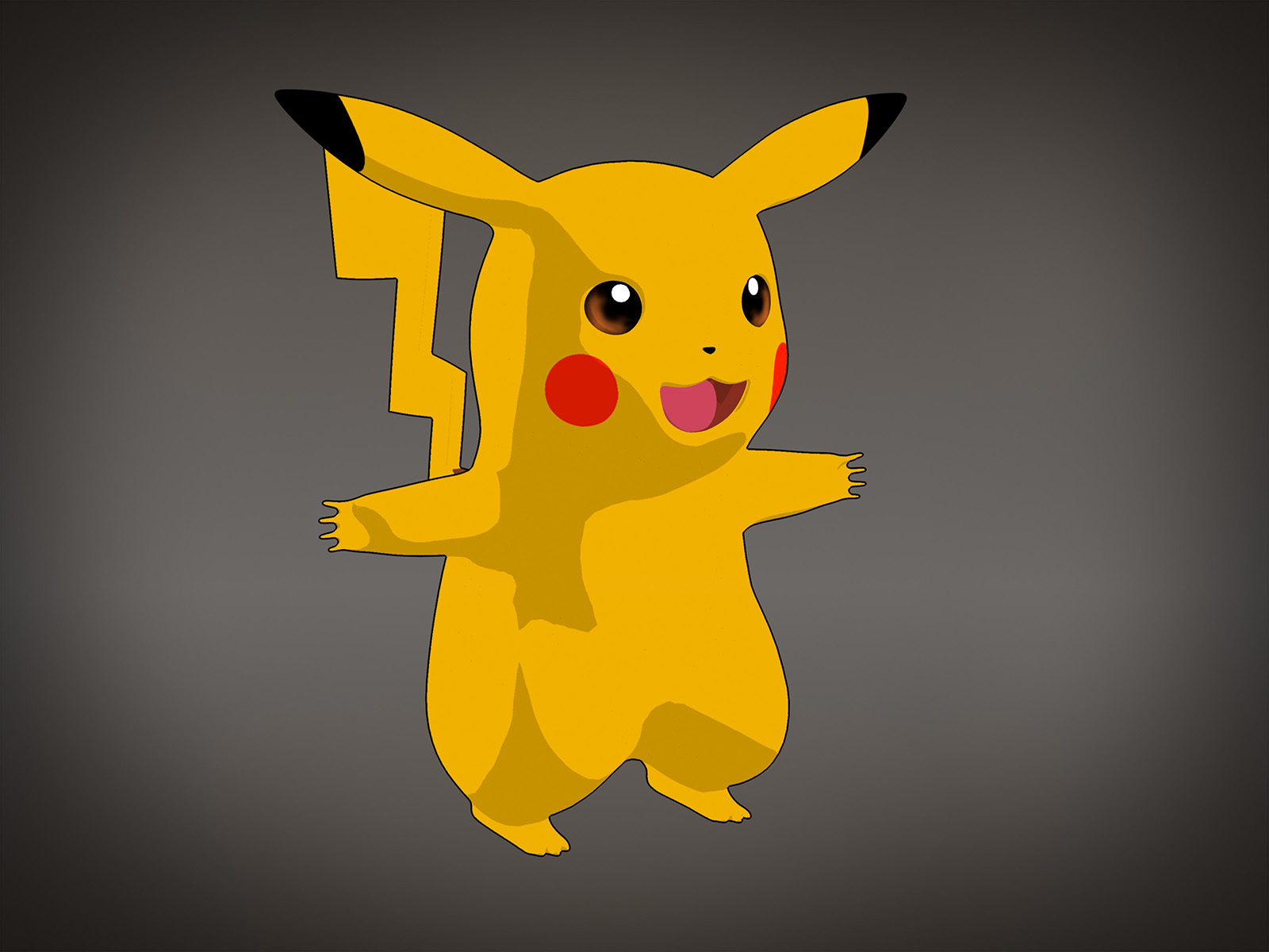 Pikachu Pokemon manipulado Modelo 3D - TurboSquid 1059031
