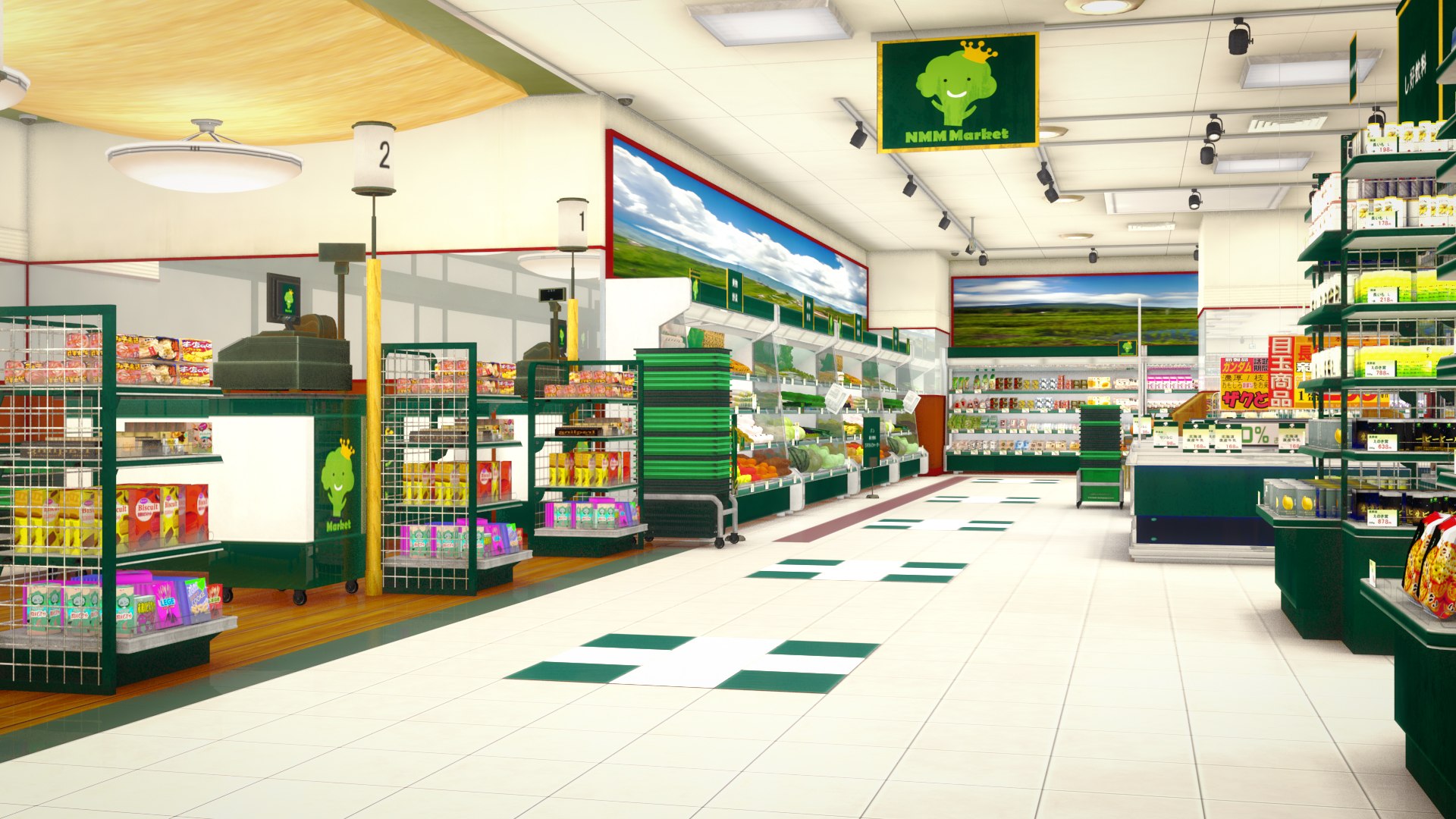 Japanese Supermarket 3D Model - TurboSquid 2294203