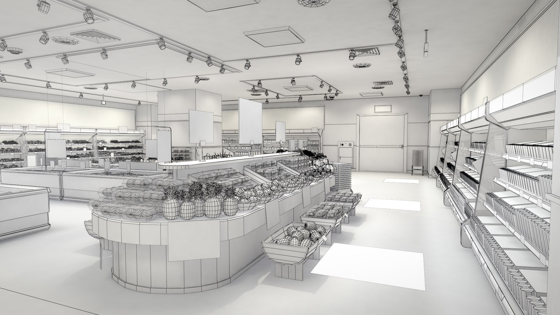 Japanese Supermarket 3D Model - TurboSquid 2294203