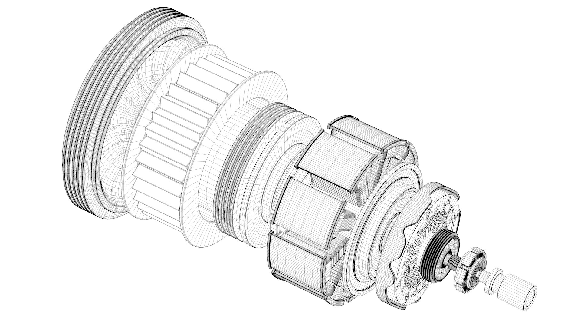 3D Model Mechanical Electrical Motor Component Model - TurboSquid 2256228