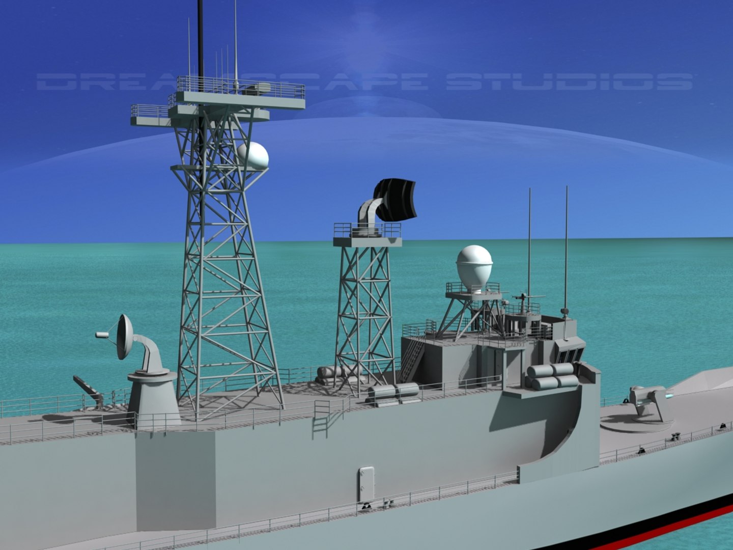 3d Model Perry Class Frigate