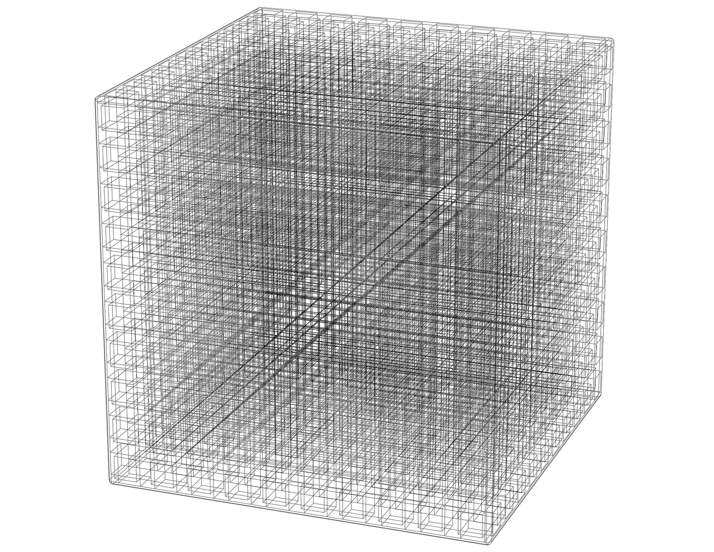 Simple Cubic Lattice Structure 3D - TurboSquid 2203368