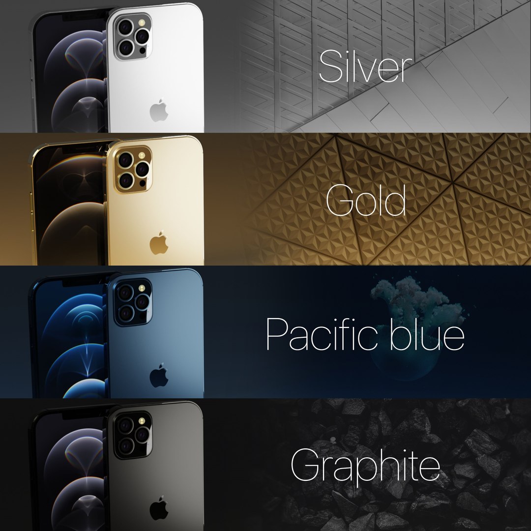 12 Pro Colors 3D - TurboSquid 1662351