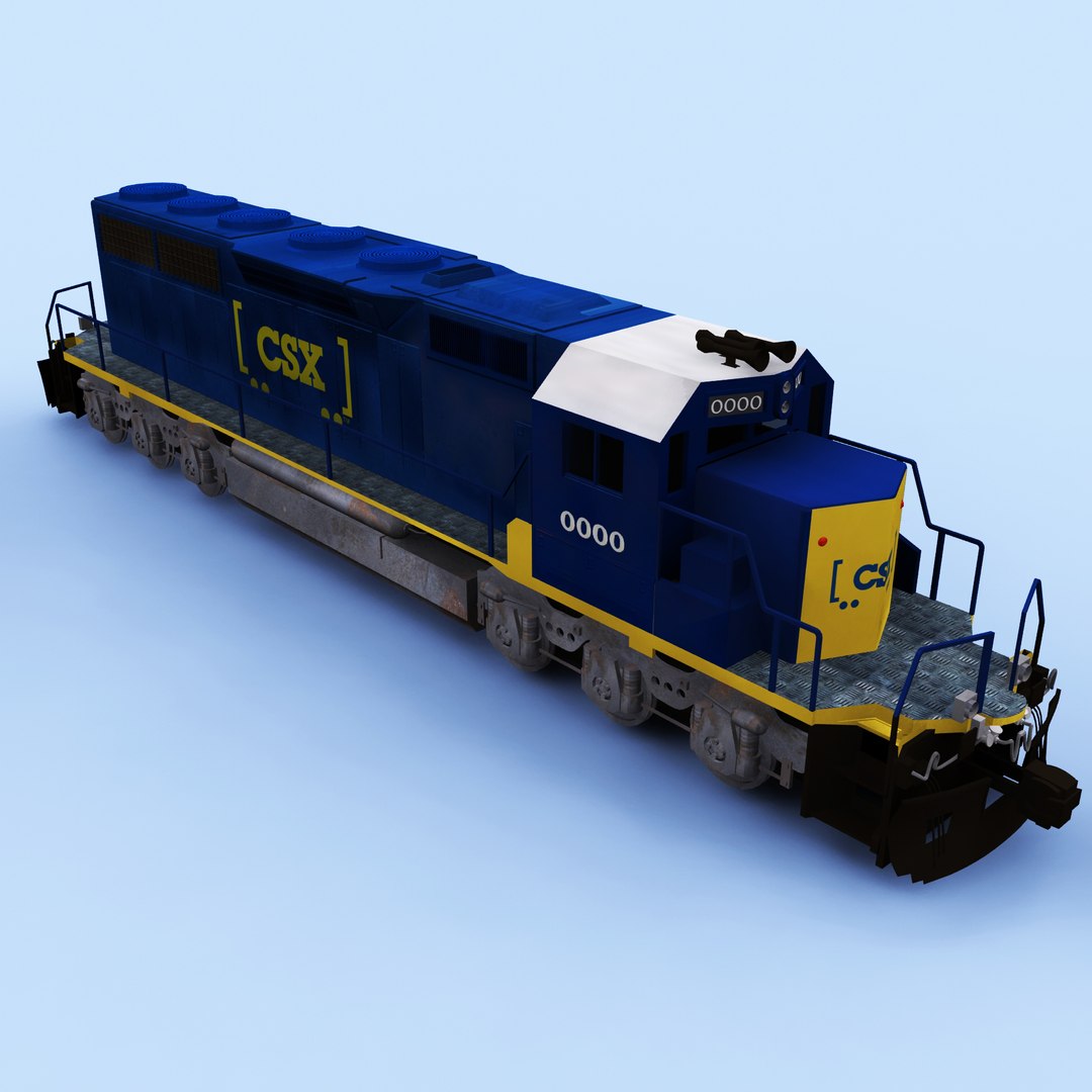 Csx Emd Sd 40 3D Model - TurboSquid 1390101