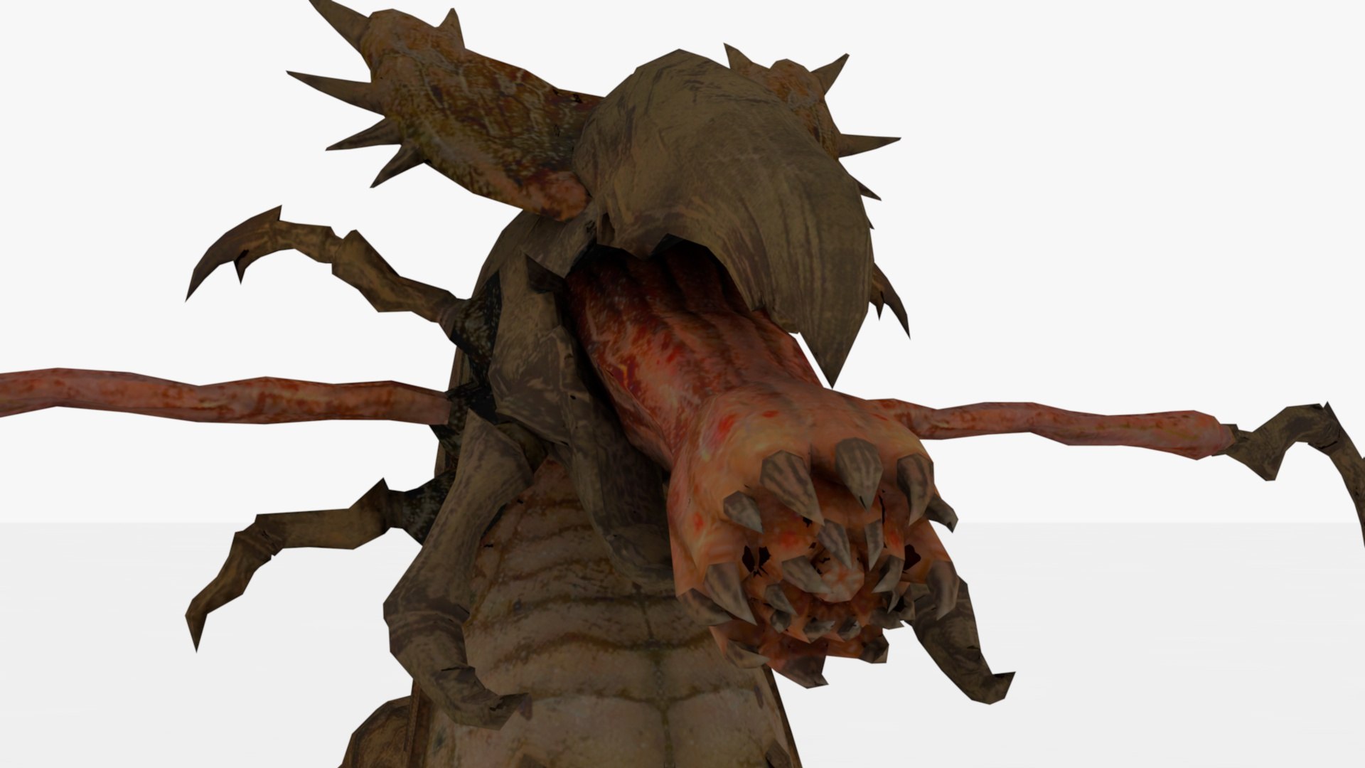 2in1 Worm Monster 3D Model - TurboSquid 2345238