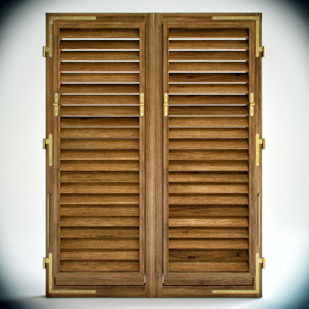 3d wood shutters