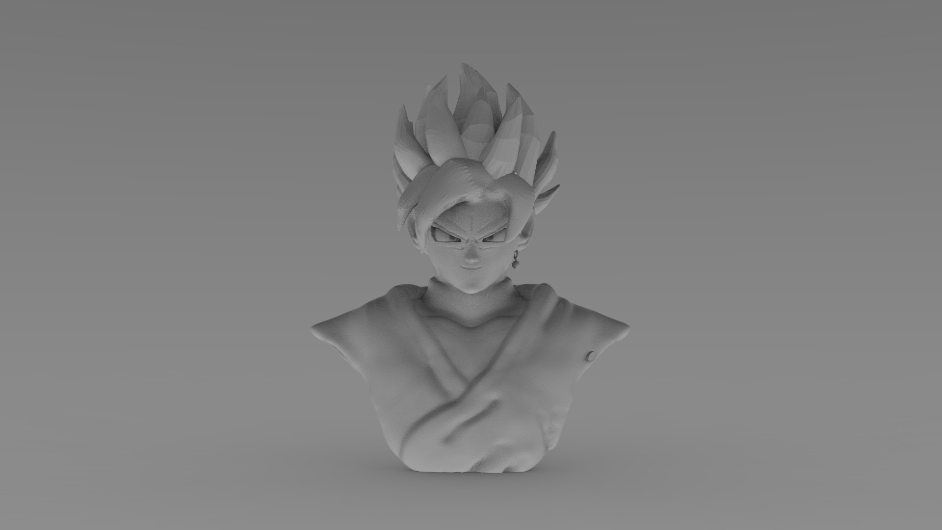 Goku Black Rose Bust 3D - TurboSquid 2310855