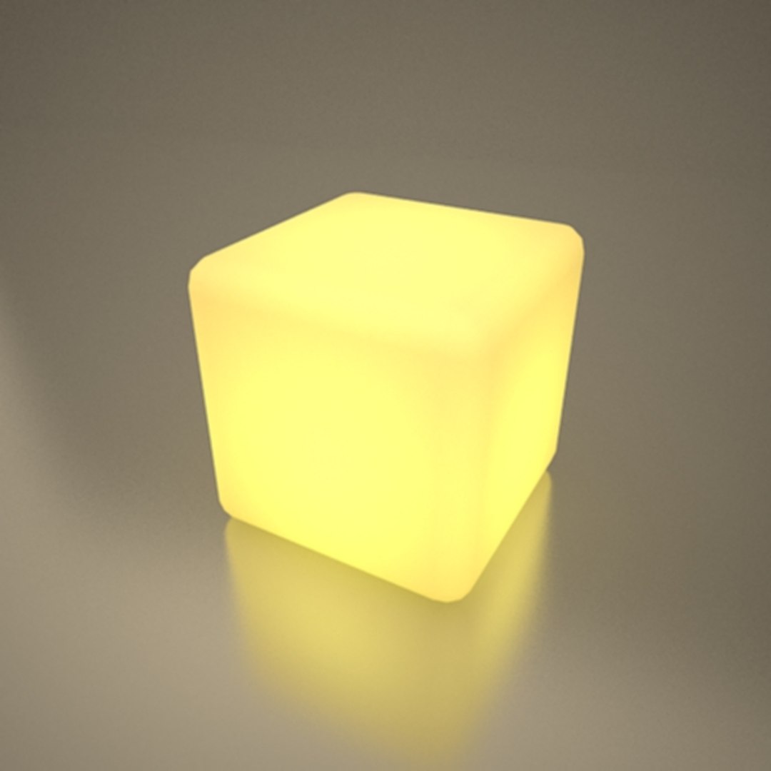 maya illuminated cube