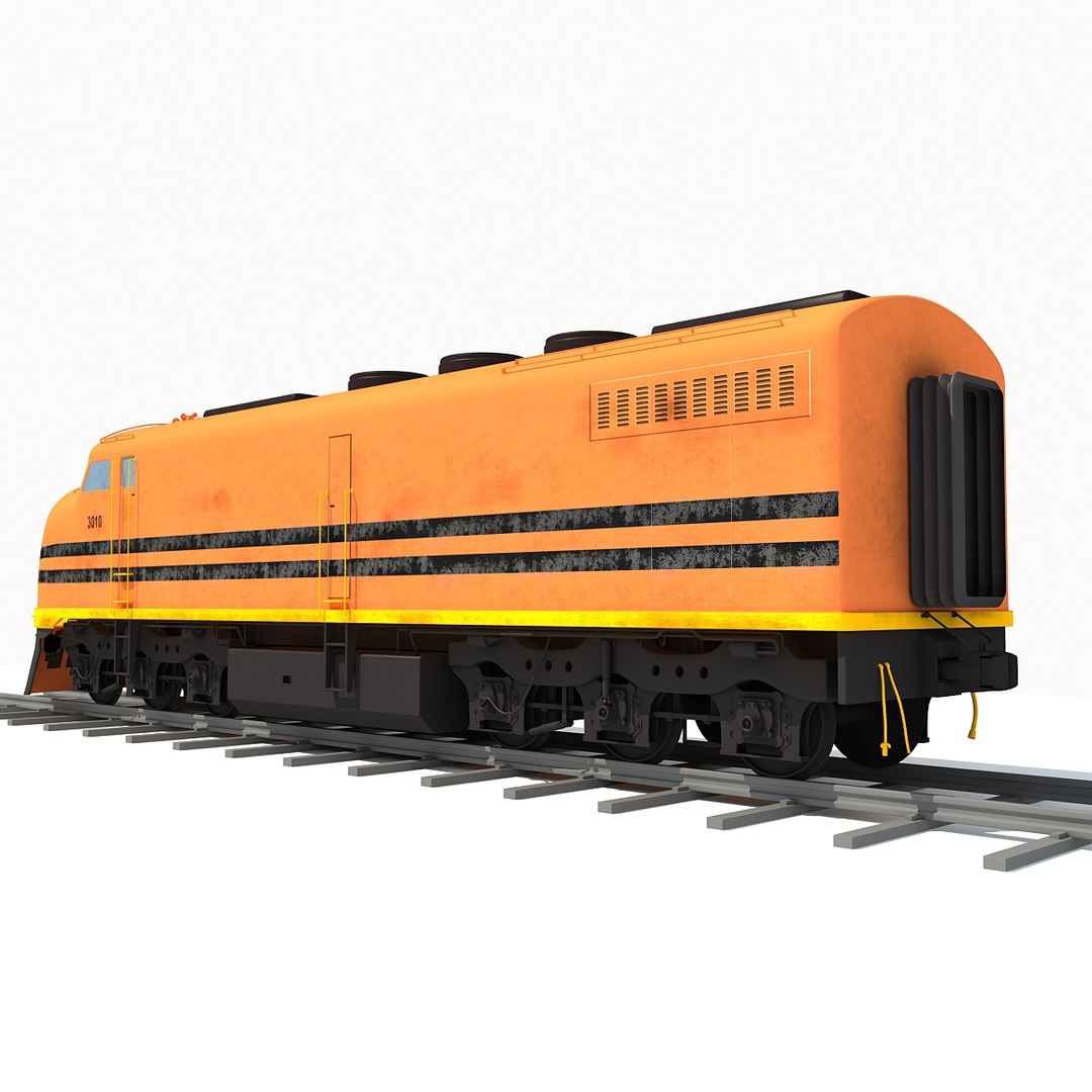 3d model train railway