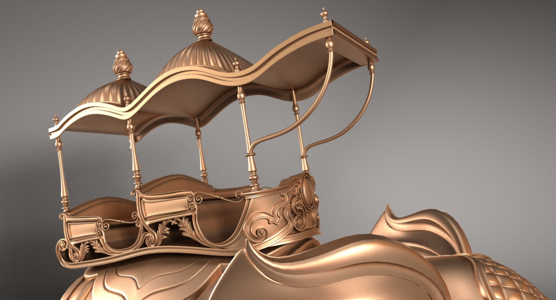 3D Elephant Howdah Model - TurboSquid 1338449