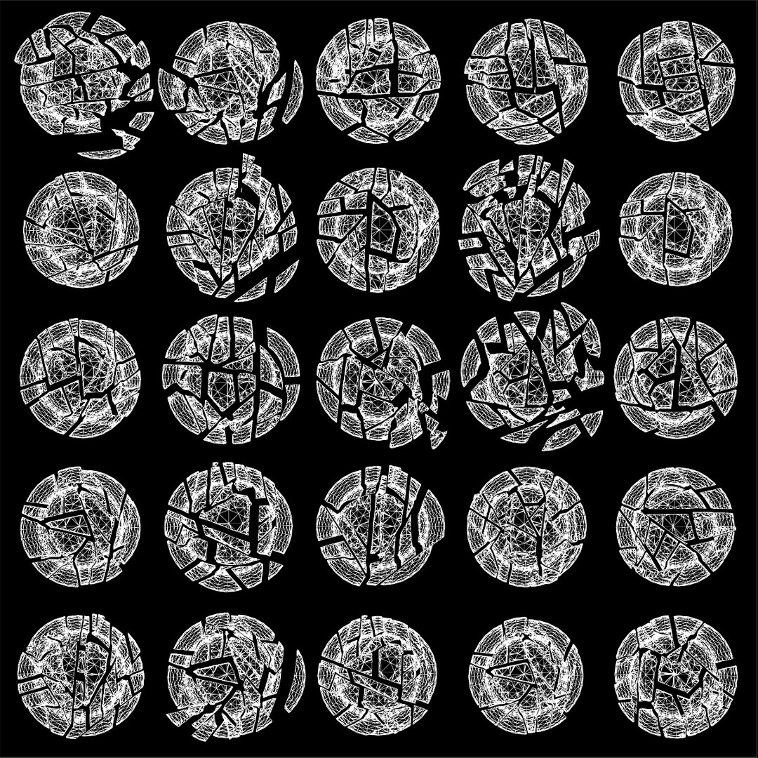 3d Model Smashed Plates