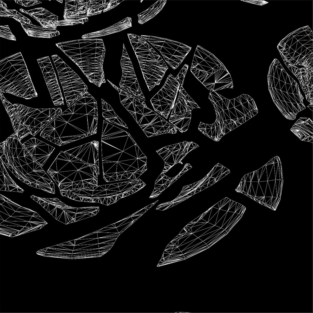 3d Model Smashed Plates