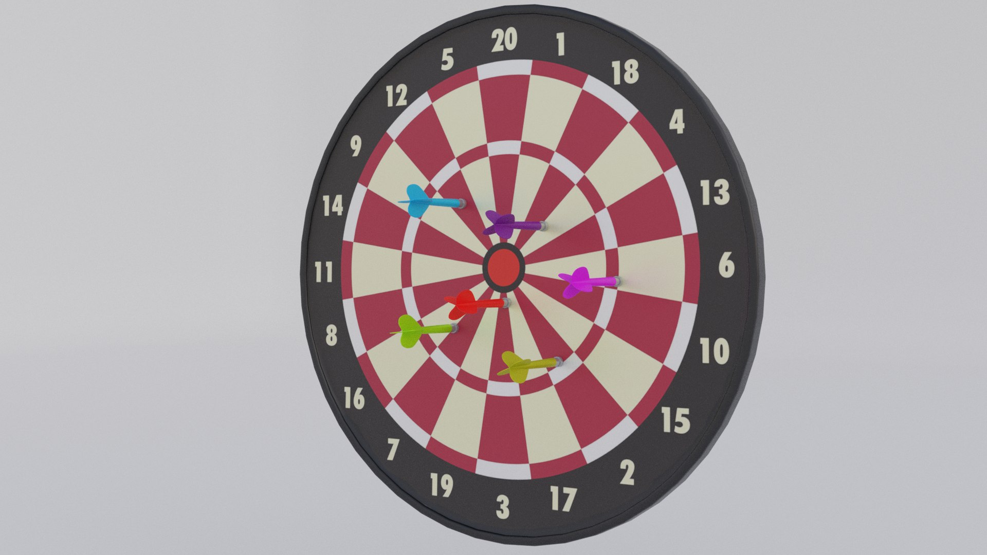 3D Bullseye Board Game Model - TurboSquid 2281385