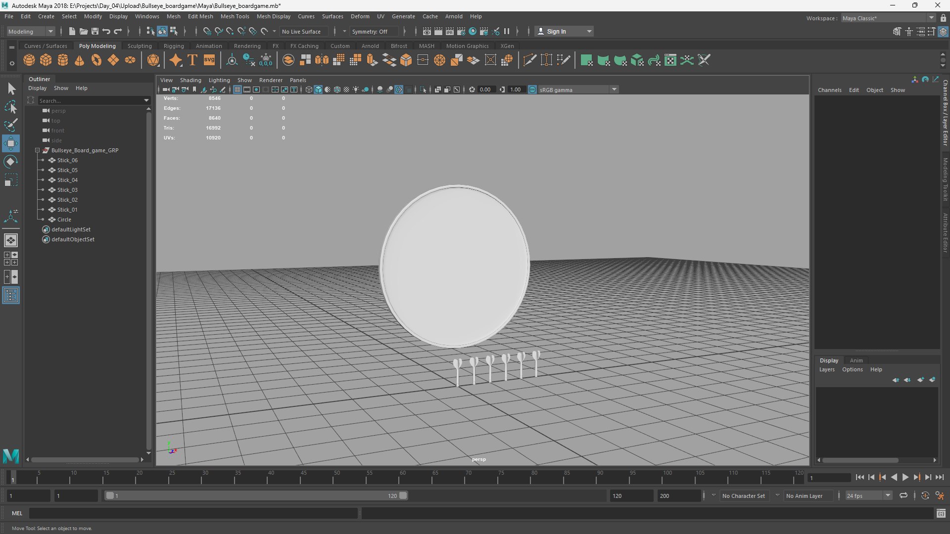 3D Bullseye Board Game Model - TurboSquid 2281385