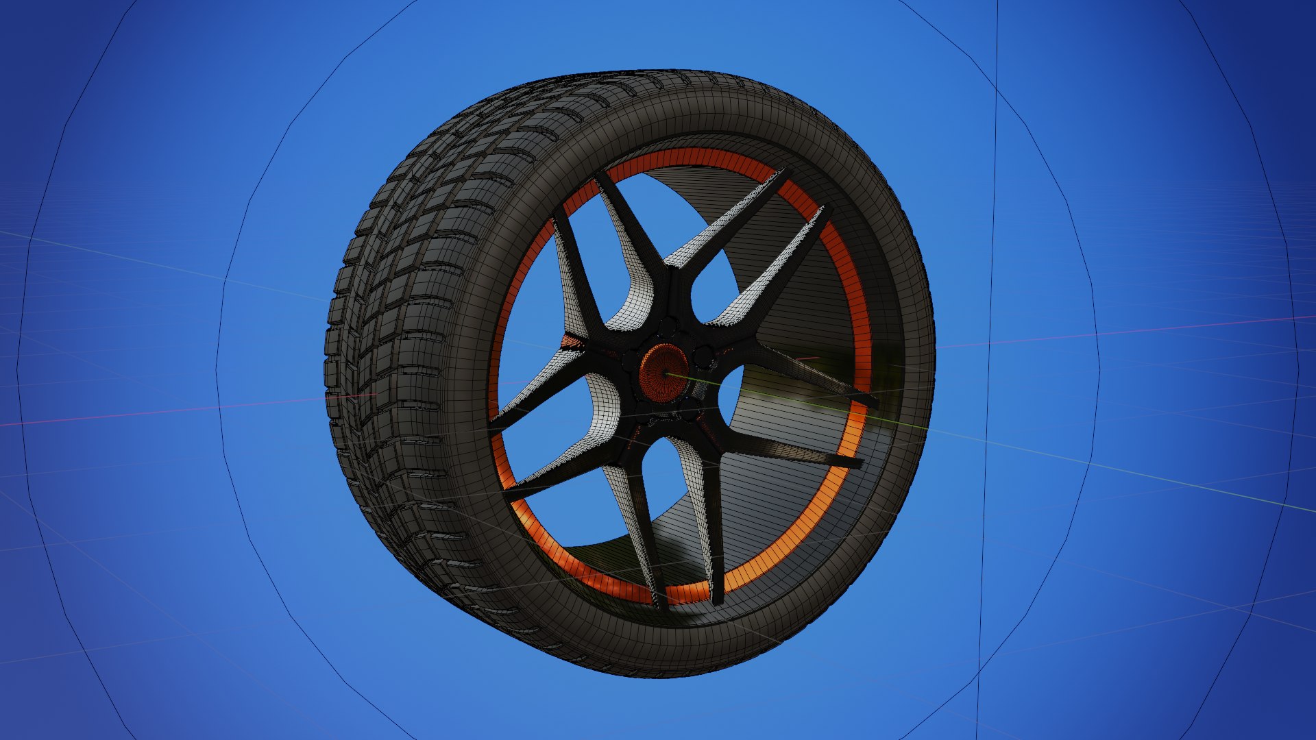 3D Sport Car Alloy Wheel Model - TurboSquid 1923665