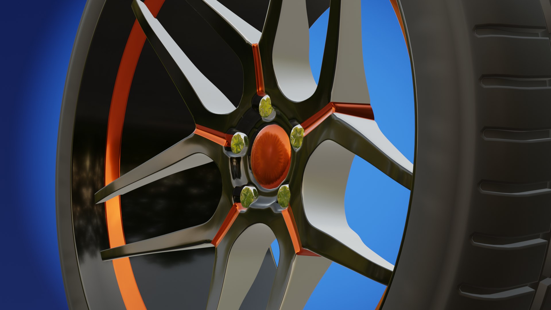 3D Sport Car Alloy Wheel Model - TurboSquid 1923665