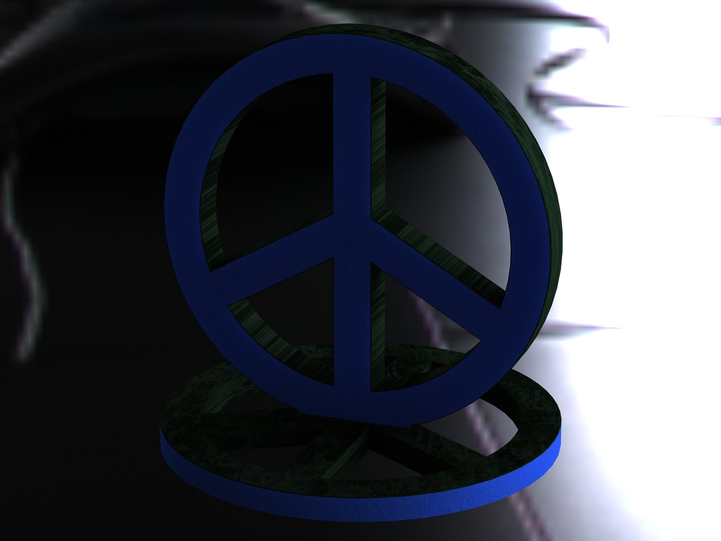 Plastic Peace Symbols Stand 3D model - TurboSquid 2166654