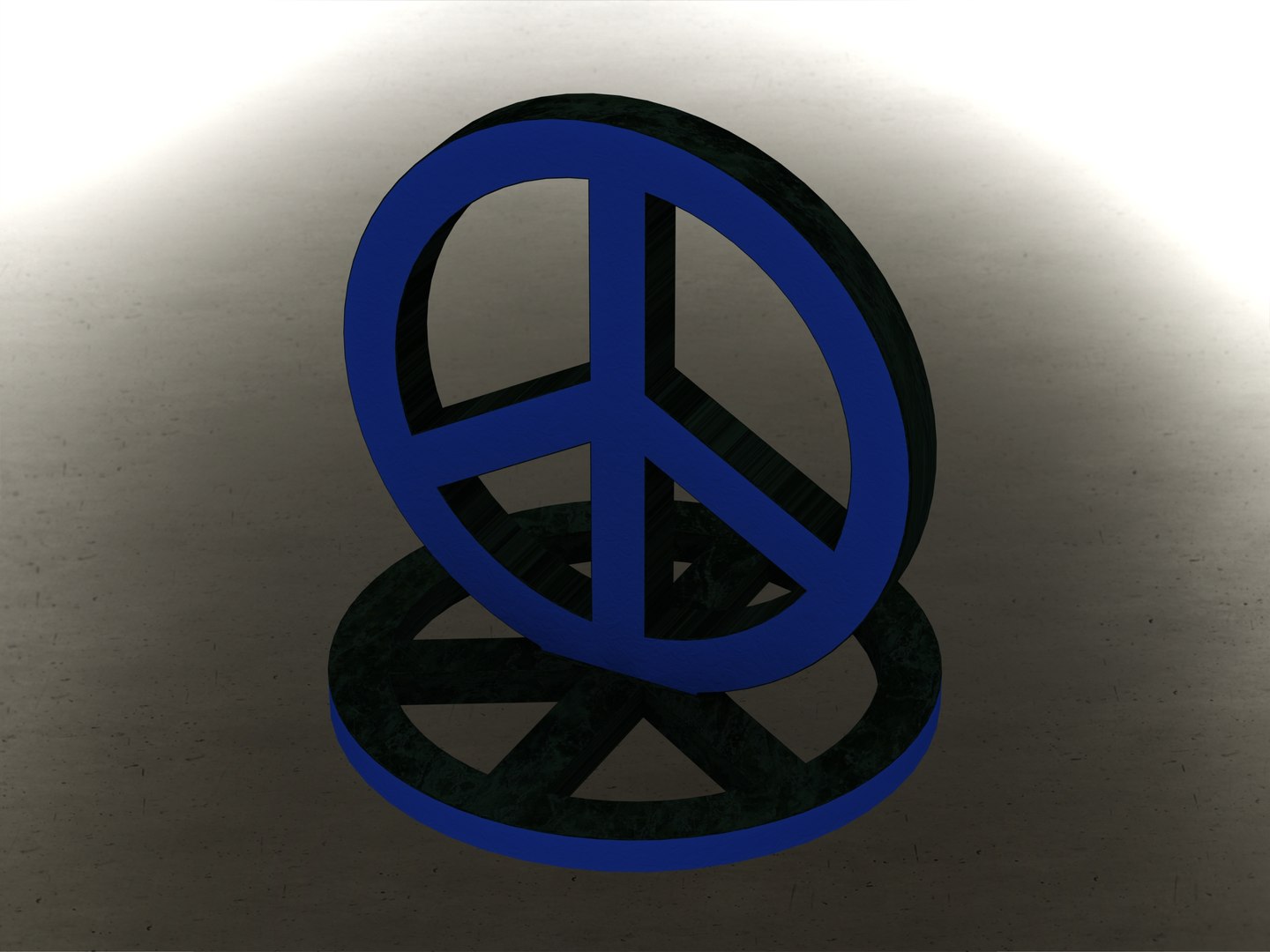 Plastic Peace Symbols Stand 3D model - TurboSquid 2166654