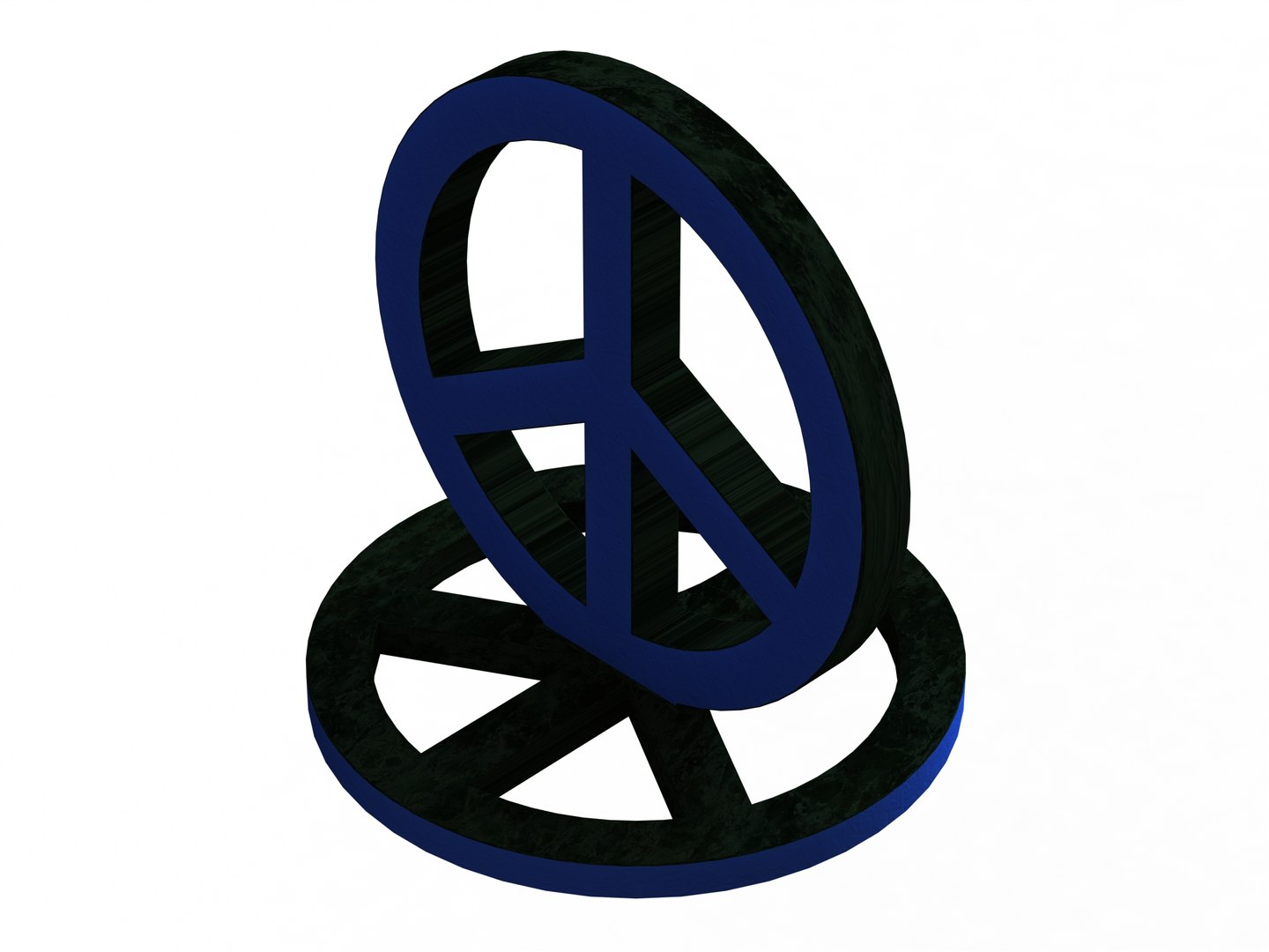 Plastic Peace Symbols Stand 3D model - TurboSquid 2166654