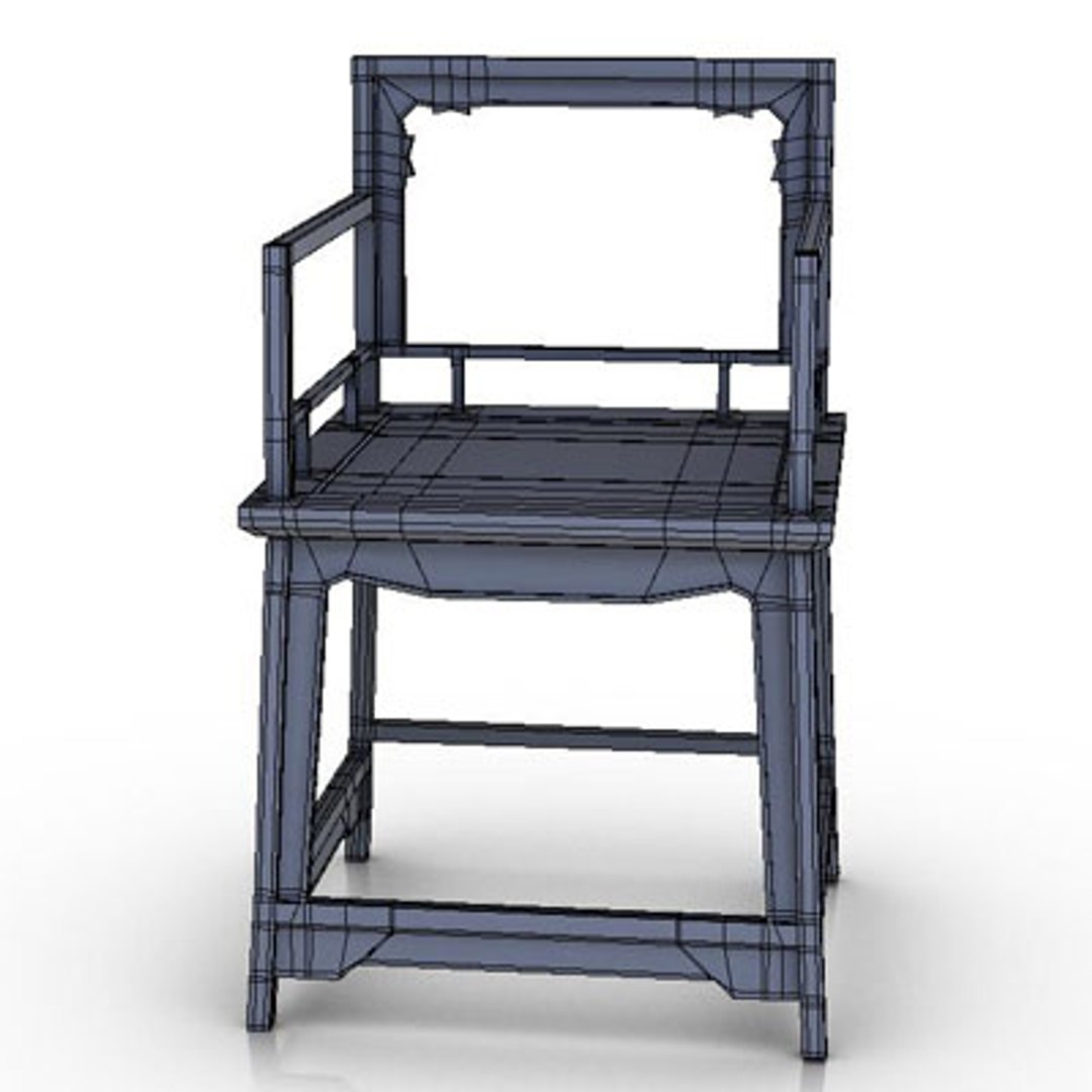 3d Model Of Chinese Chair Design