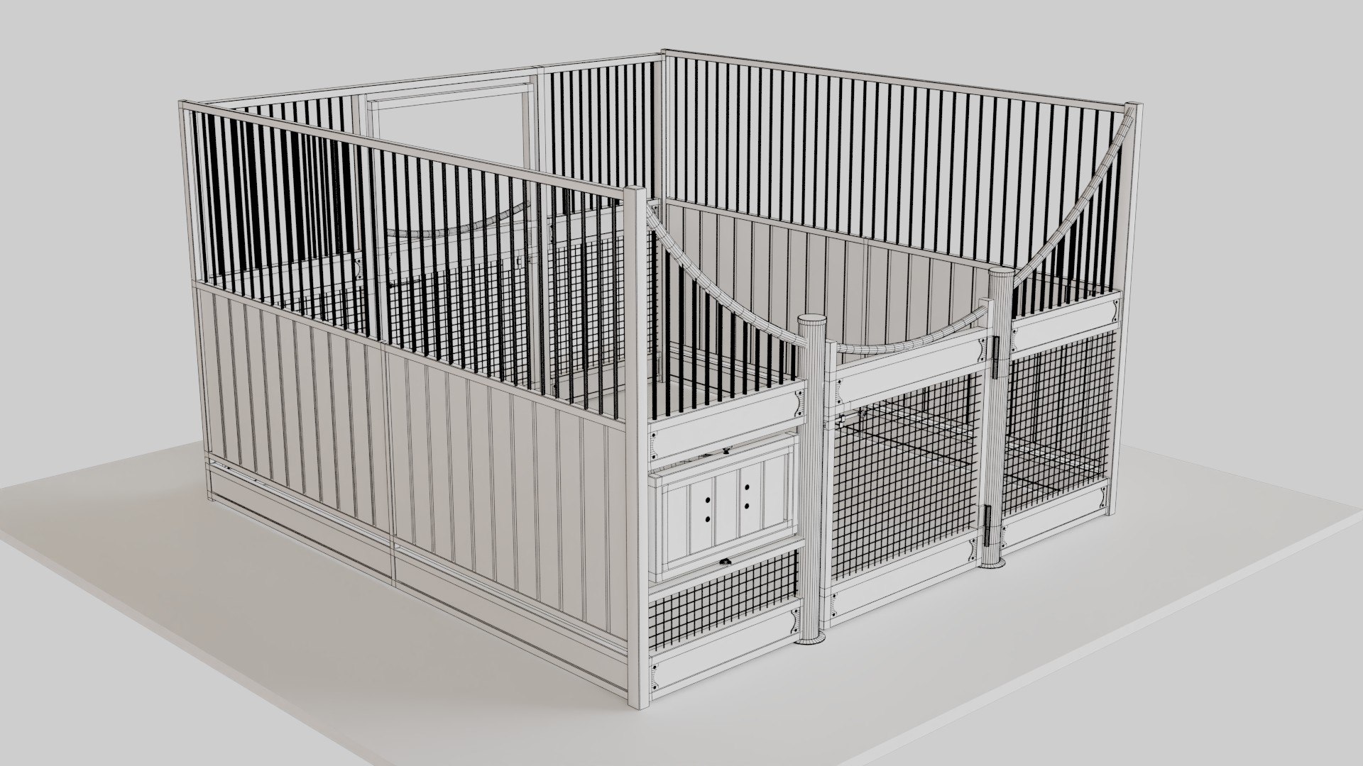 3D Model Horse Stall - TurboSquid 1996871