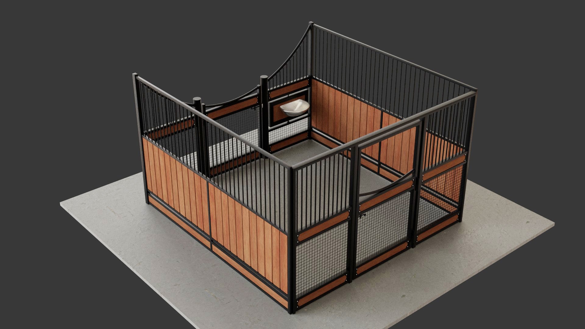 3D Model Horse Stall - TurboSquid 1996871