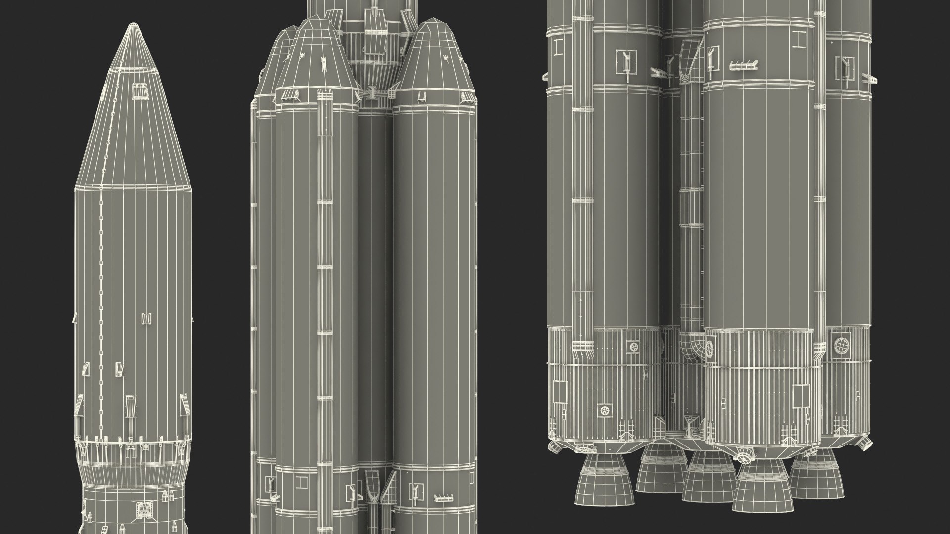 Heavy Lift Launch Vehicle 3D model - TurboSquid 1769939