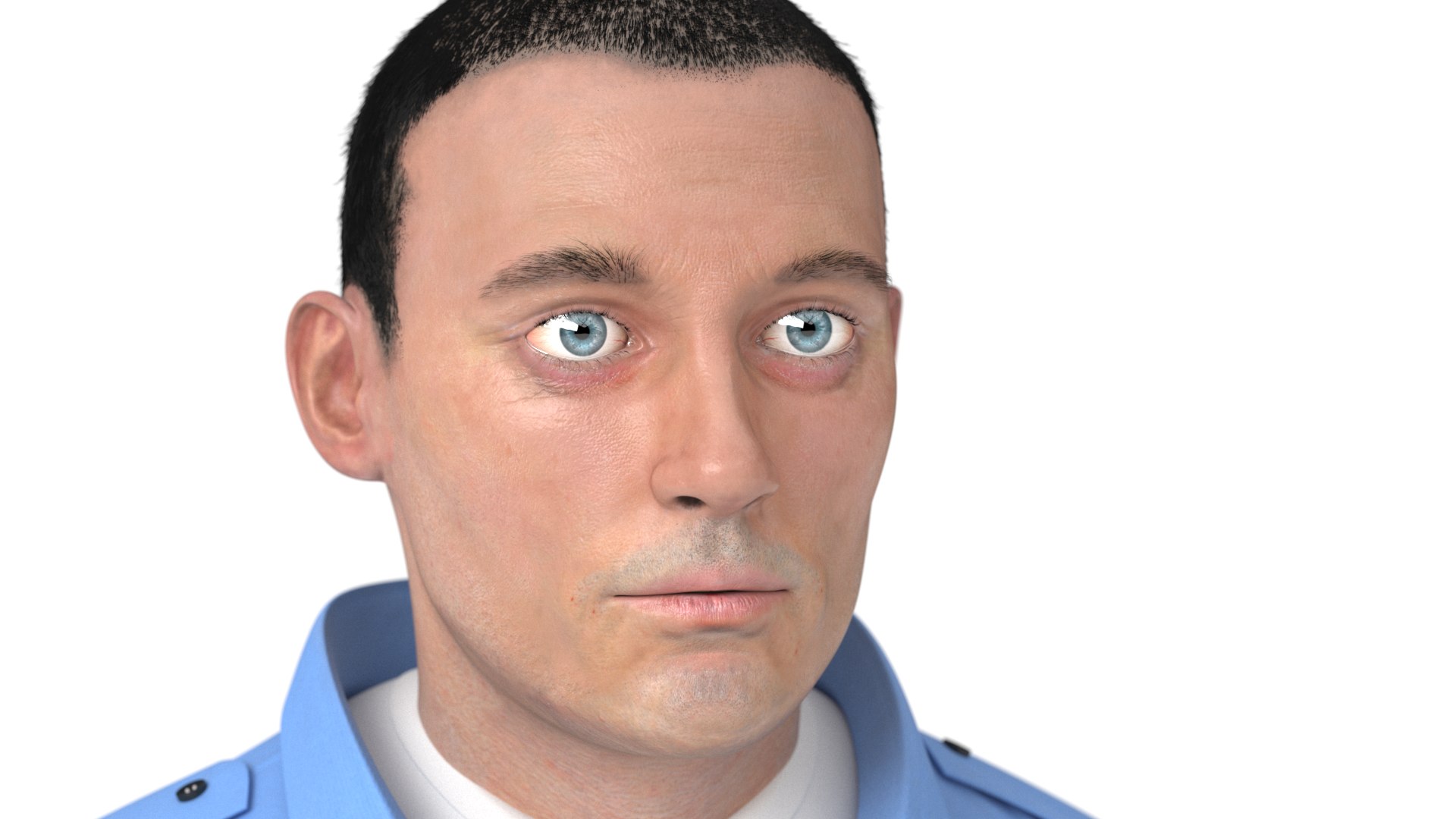 Security Guard Model - TurboSquid 1460086