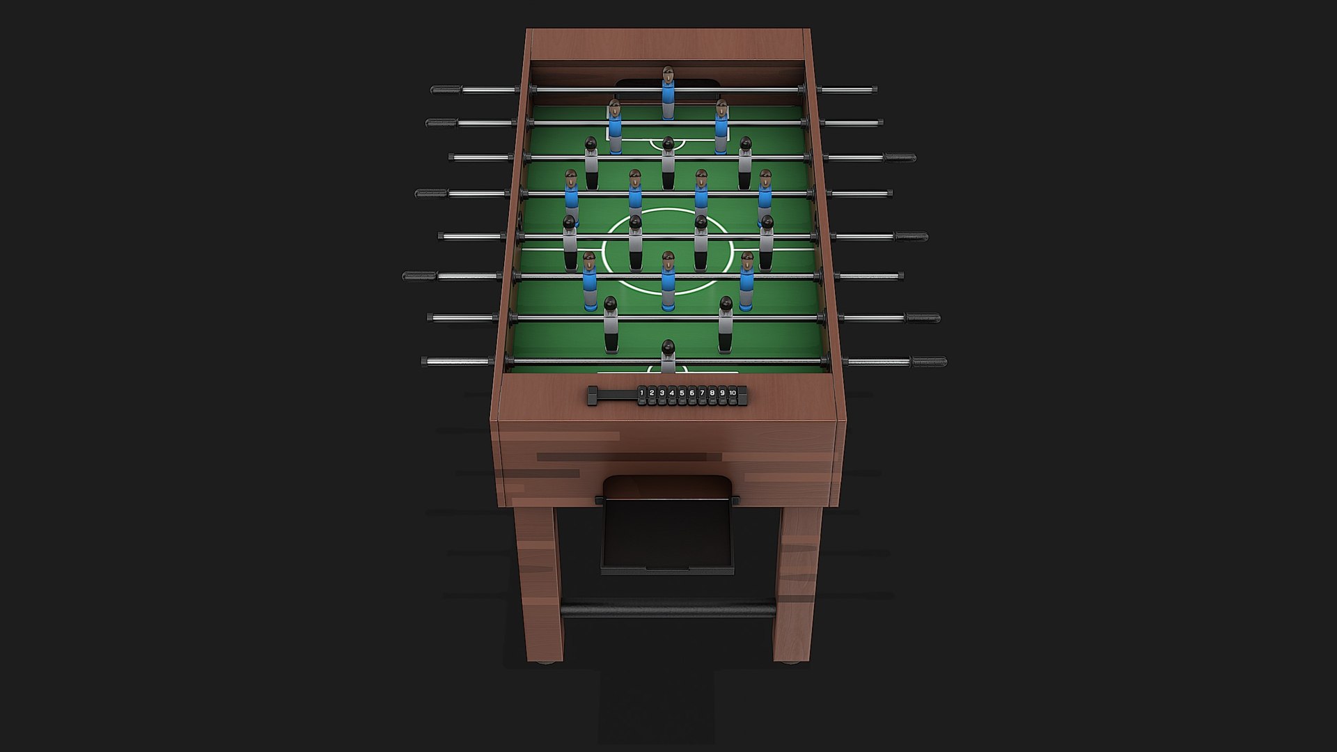 Foosball Table 3D Model - TurboSquid 2156601