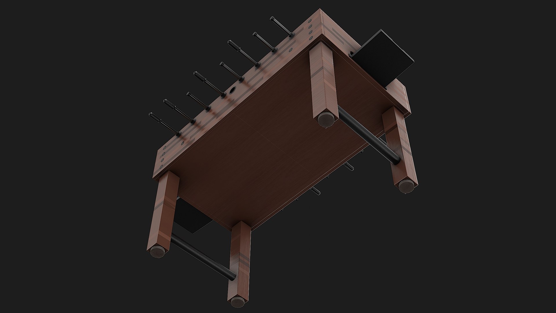 Foosball Table 3D Model - TurboSquid 2156601